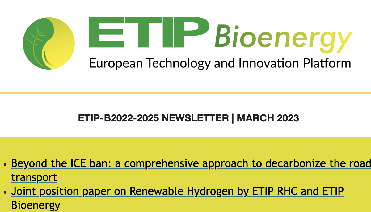 Newsletter – ETIP Bioenergy